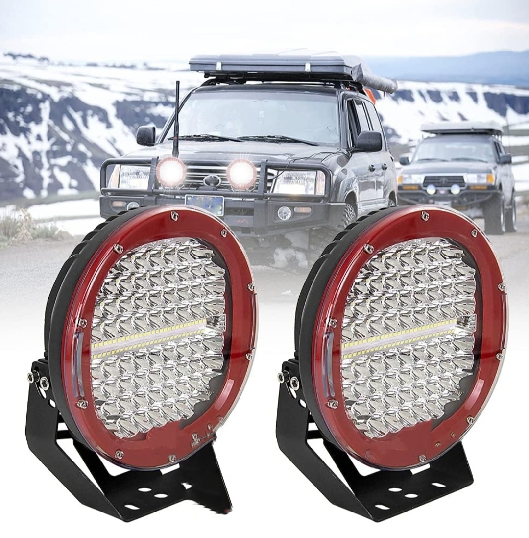 414W 9" LED Spotlight (Red) Pair — Ultra High Output | Brite-LED