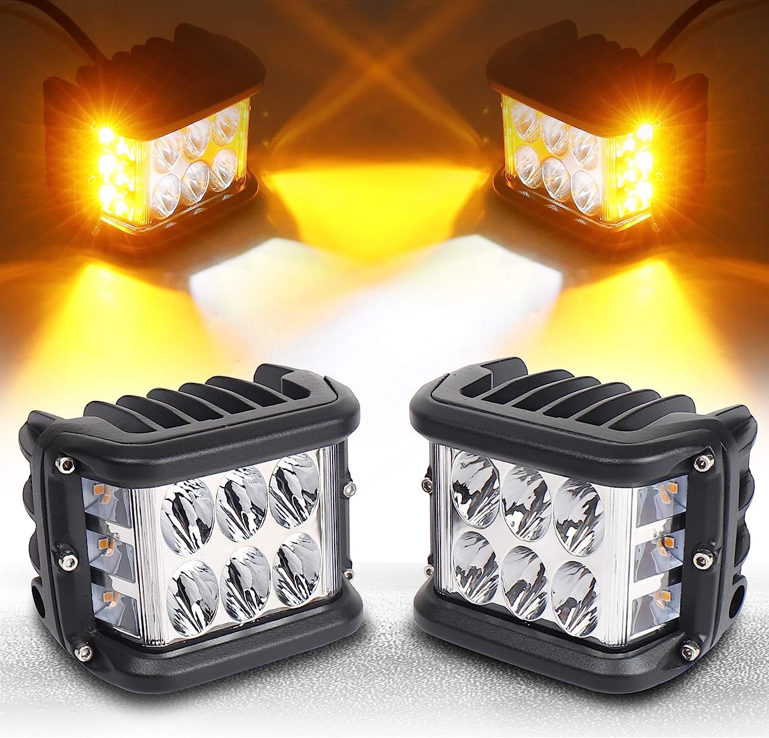 72w Dual Colour LED Spot Lights (SET OF 2)